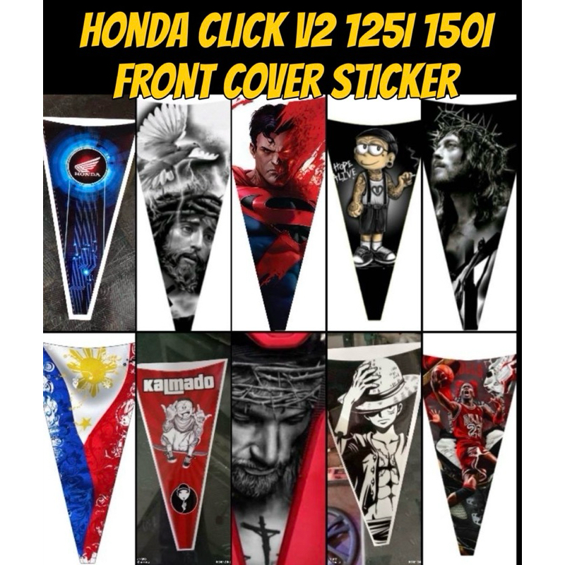 HONDA CLICK 125i/150i V2 BATCH 3 FRONT PANEL STICKER/DECALS PRINTED ...