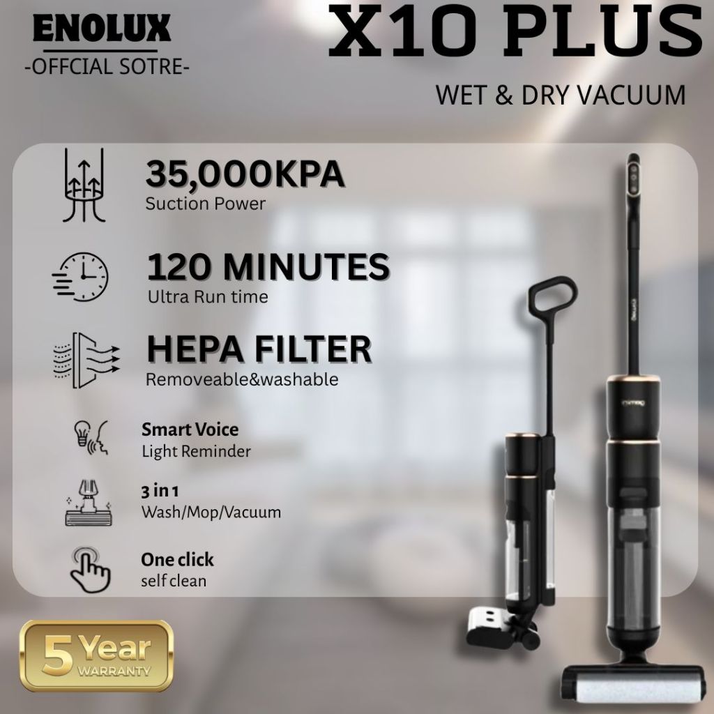 ENOLUX Wet and Dry Cordless Vacuum Cleaner Mop Professional iTech ...
