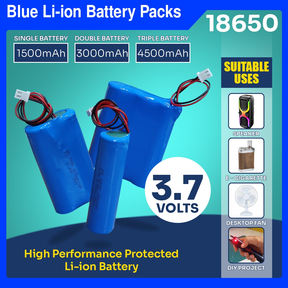 18650 Lithium Rechargeable Battery with BMS 3.7V Lithium Lip04 ...