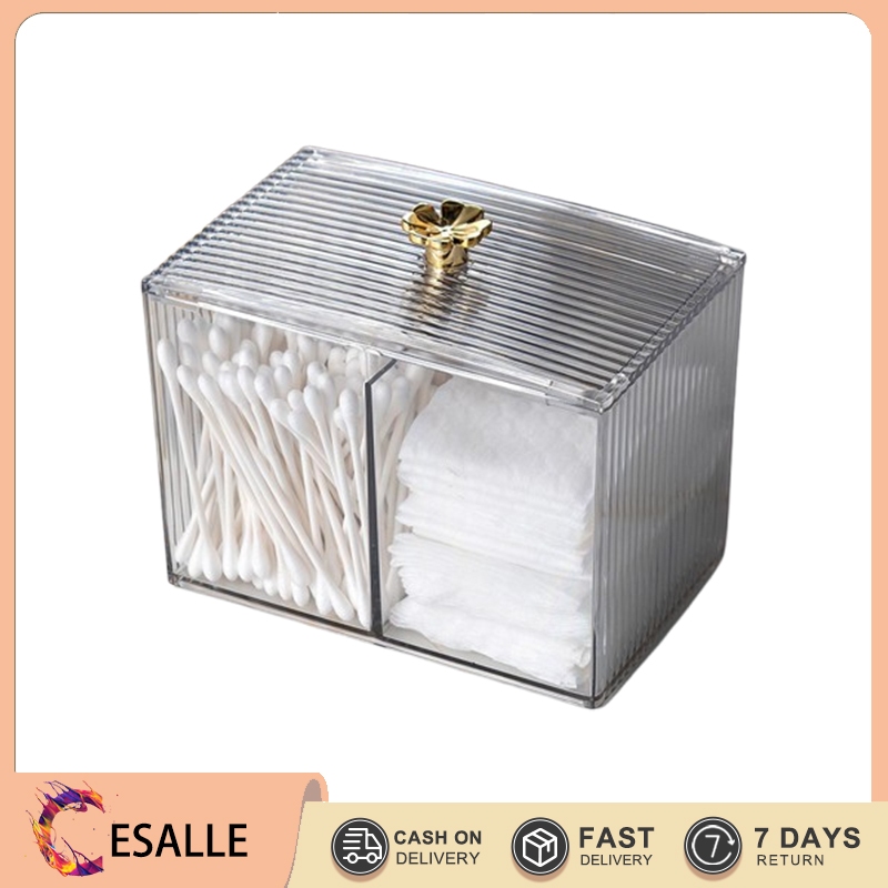 Cotton swab cosmetic cotton storage box transparent foam cosmetic ...