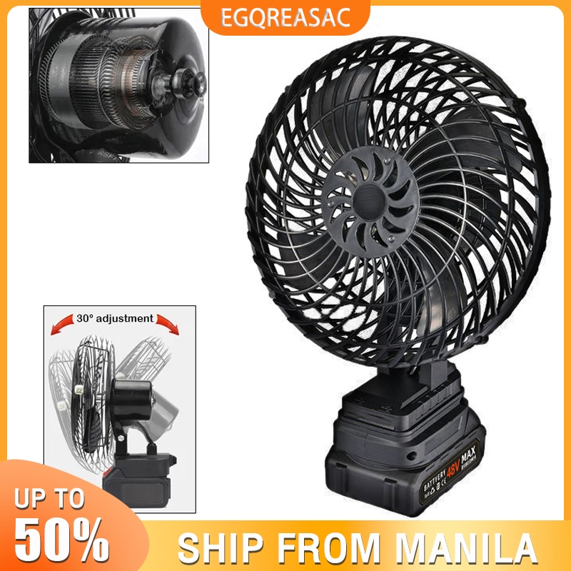 Lithium Battery Electric Fan 8 inch High Power Rechargeable Desk Fan ...