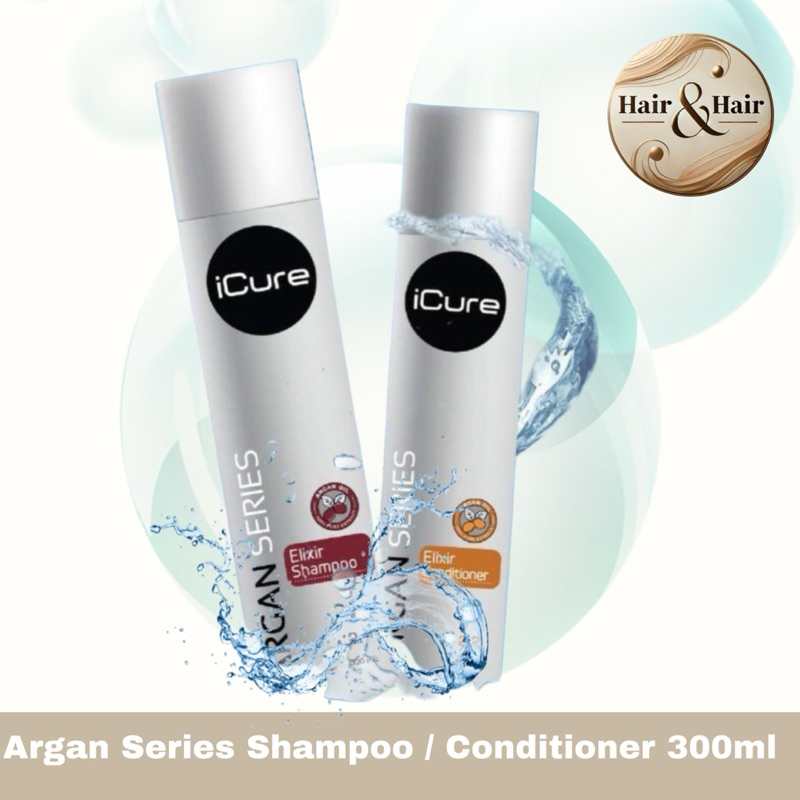 iCure Argan Series Shampoo / Conditioner 300ml | Shopee Philippines