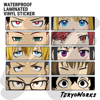 Fire Force Eye Slap Sticker – Anime Vinyl Decal for Laptop, Phone ...