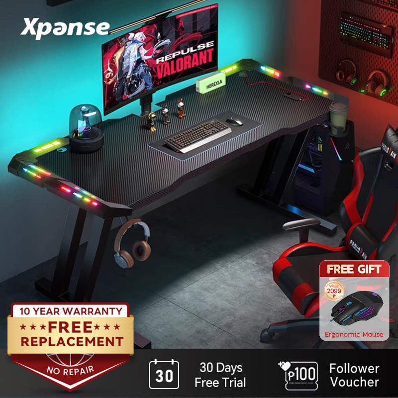 Xpanse RBG Light Gaming Desk Computer Table Office Table Desktop ...