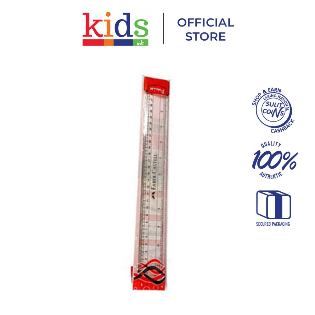 Faber-Castell Plastic Ruler 12in - Kids Ink | Shopee Philippines