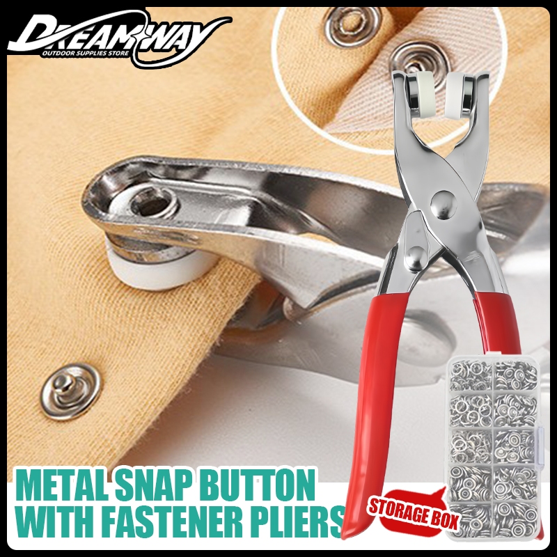 100Pcs Snap Button Pliersn Tools Set Metal Snap Button With Fastener ...