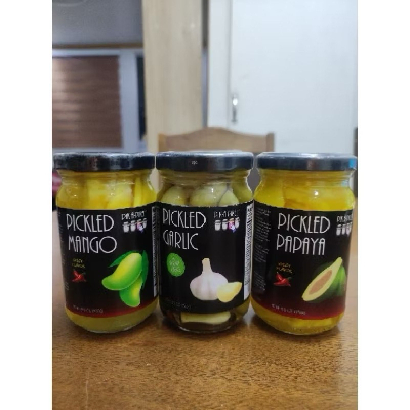Pickled fruits (Mango, Papaya & Garlic) | Shopee Philippines