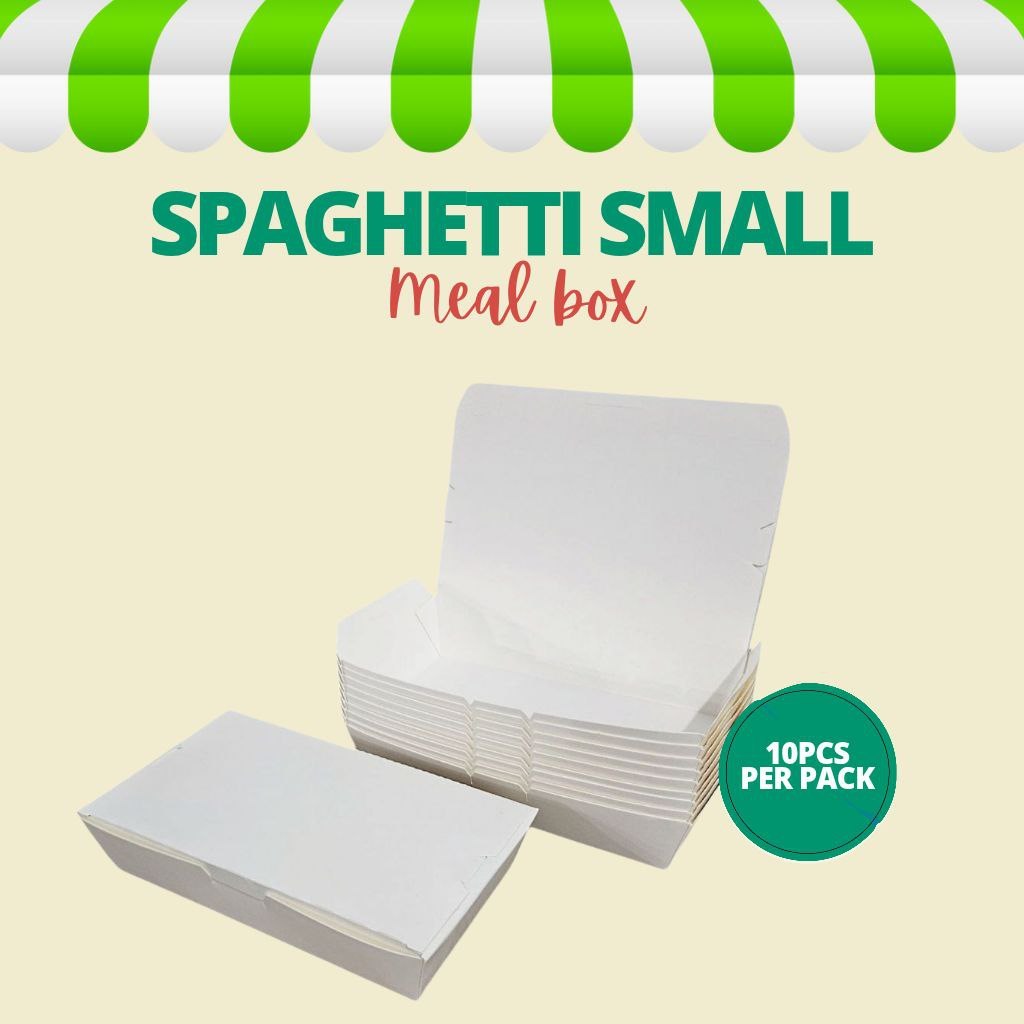 Spaghetti Meal Box Small White by10pcs per pack,PC Packaging Store ...