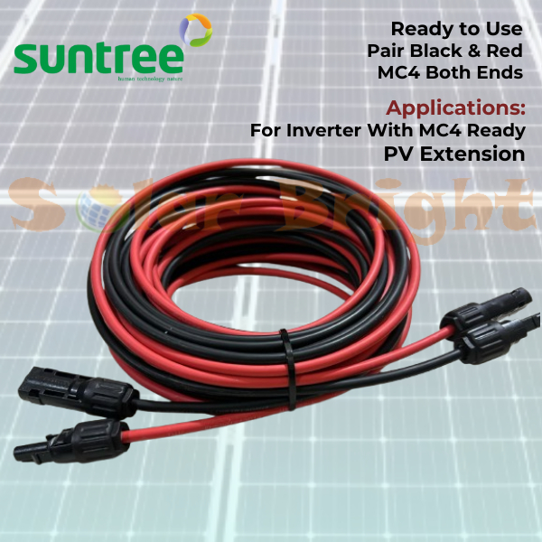 Suntree 4mm2 6mm2 Solar PV Cable 35 40 Meters MC4 Single Core Pair DC ...