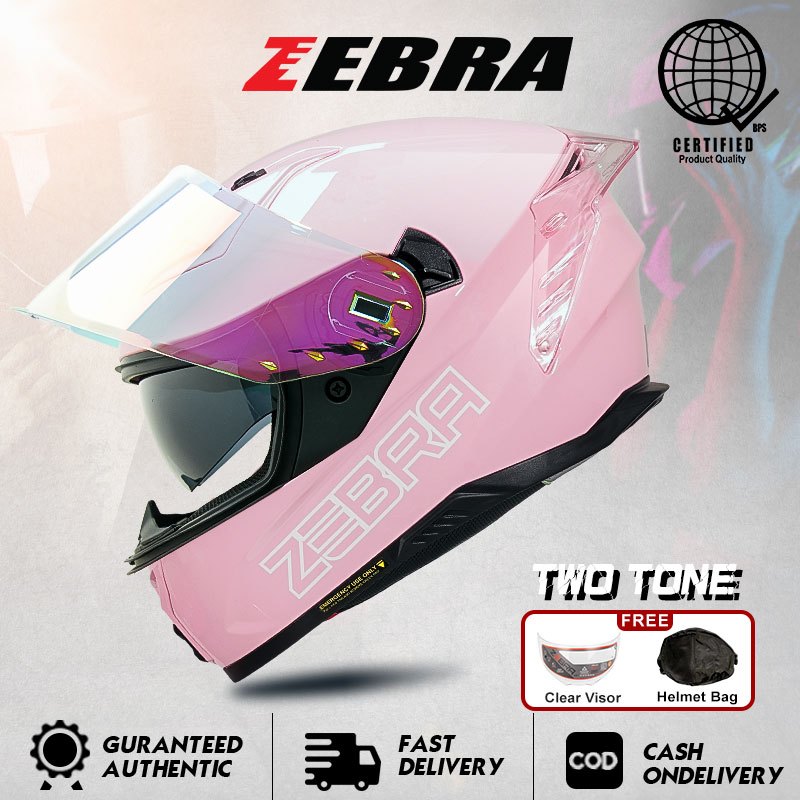ZEBRA helmet full face motorcycle helmet dual visor for men women free ...