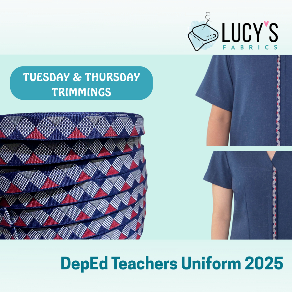 DepEd Teacher's Uniform 2025 - Trimmings Sold by Rolls | Shopee Philippines