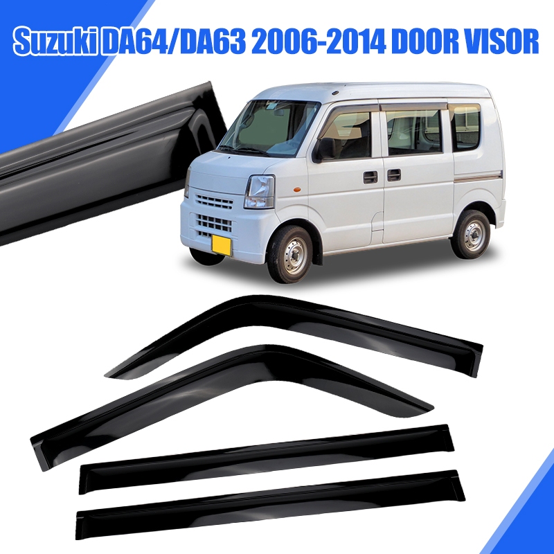 4Pcs Rain Visor for Suzuki DA64V DA64W DA63 DA17 Window Rain Deflector Suzuki DA64v Accessories ...