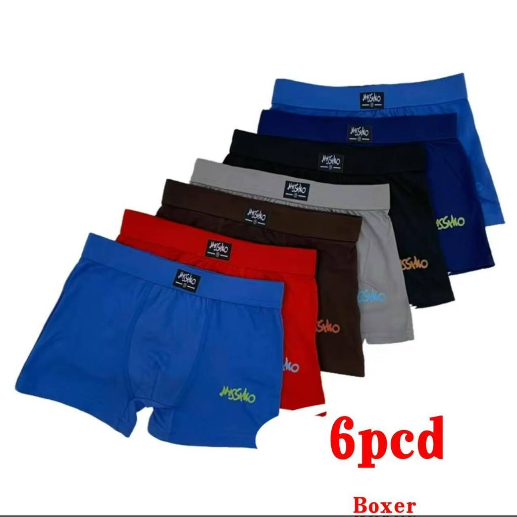 COD 3PCS/6PCS/12PCS Men's Cotton Boxer Briefs | Shopee Philippines