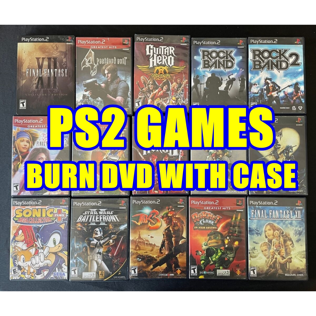 PS2 GAMES BURN QUALITY DVD FOR MODIFIED PS2 | Shopee Philippines