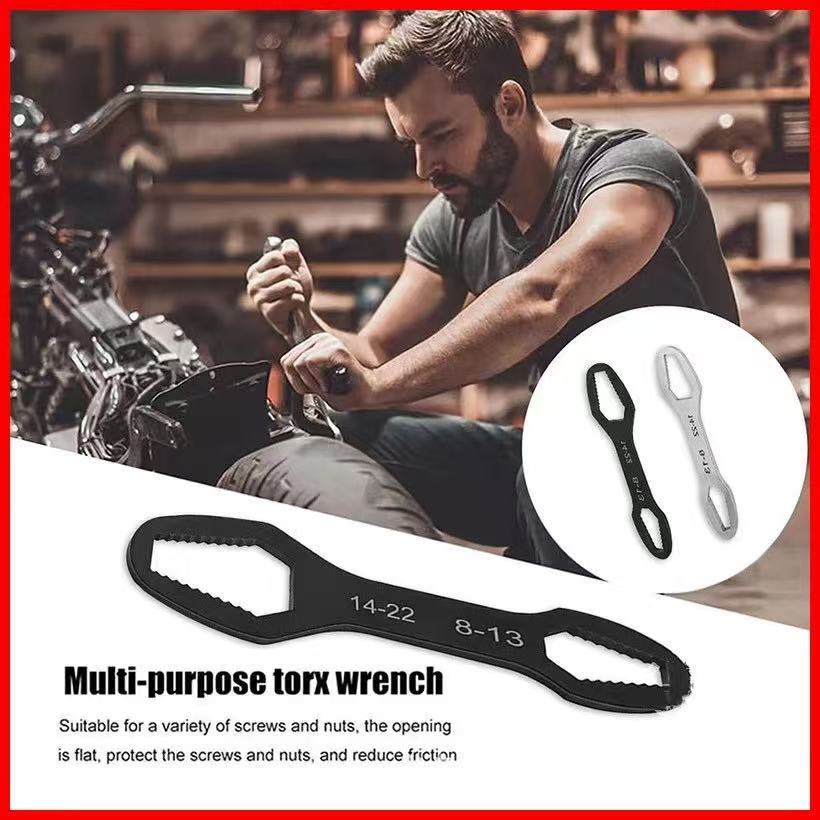 Multifunctional Torx Wrench Double Head Universal Ratchet Wrench ...