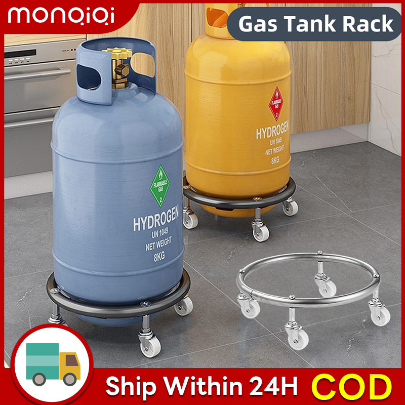 lpg Tank Roller Stand Gasul Stand with Wheels patungan ng gasul Base ...