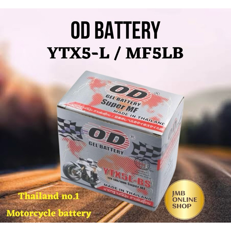 OD BATTERY YTX5L- BS NMAX V2 AEROX V2 SUZUKI RAIDER HONDA CLICK 125 ...
