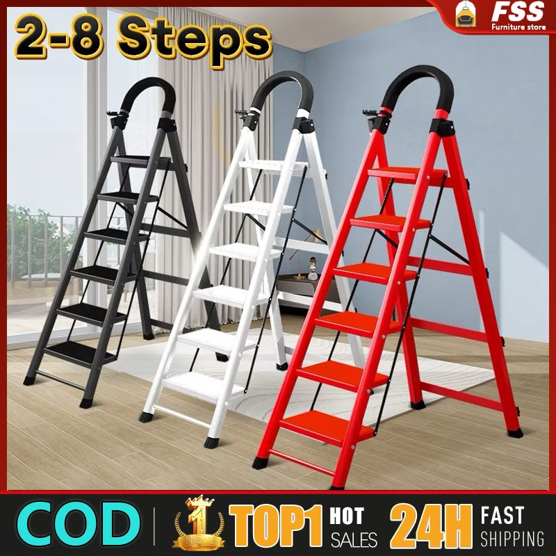 4/5 Steps folding ladder feet aluminium multipurpose ladder Folding ...