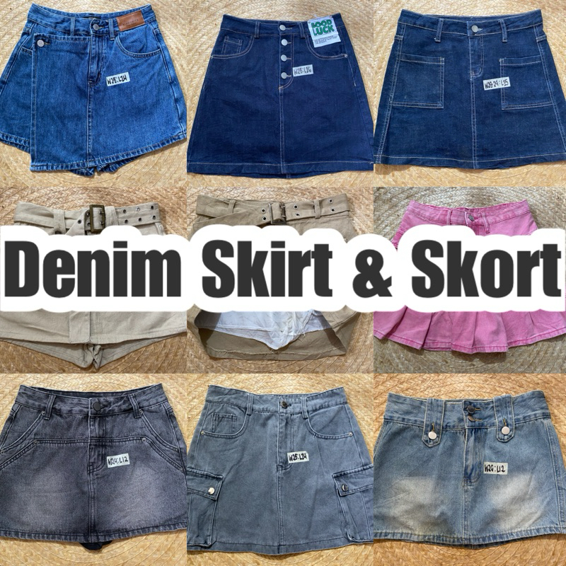PREMIUM Denim Skirt & Skort Palda Shorts | Shopee Philippines