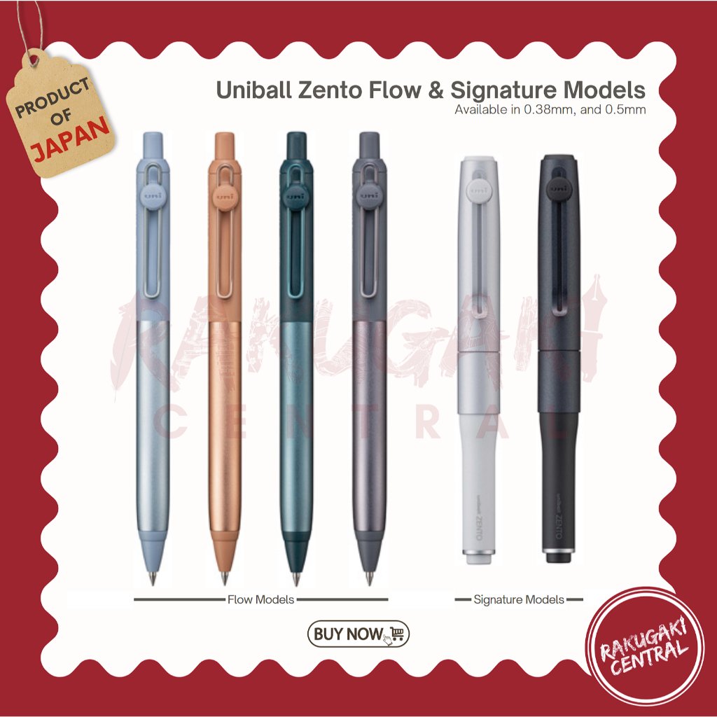 Uniball Zento Flow & Signature Models Pens | Shopee Philippines