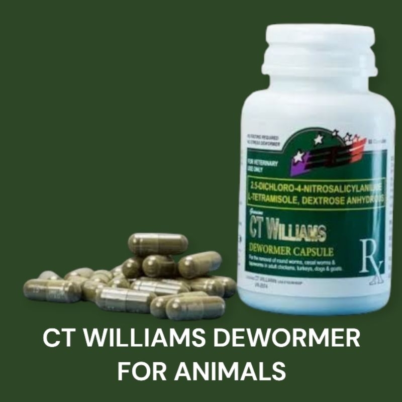 CT WILLIAMS PLARIDEL DEWORMER CAPSULE for Game Fowl Animals | Shopee ...
