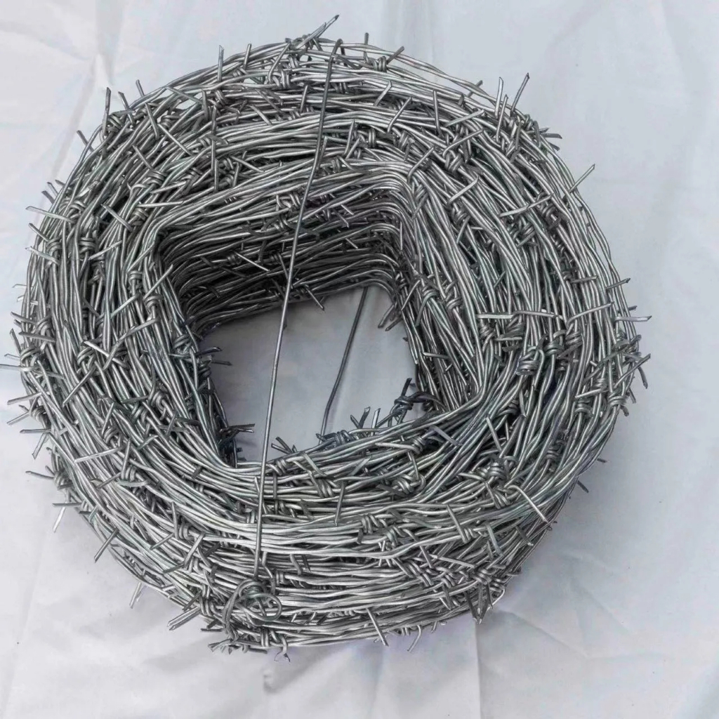 50/100 Meters Iron Barbed Wire Roll Fence Barbed Wire Anti-climb ...