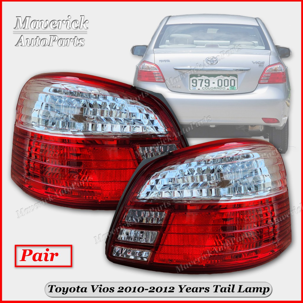 Tail light Tail lamp LH/RH Rear for Toyota VIOS 2010-2012 2nd Gen ...