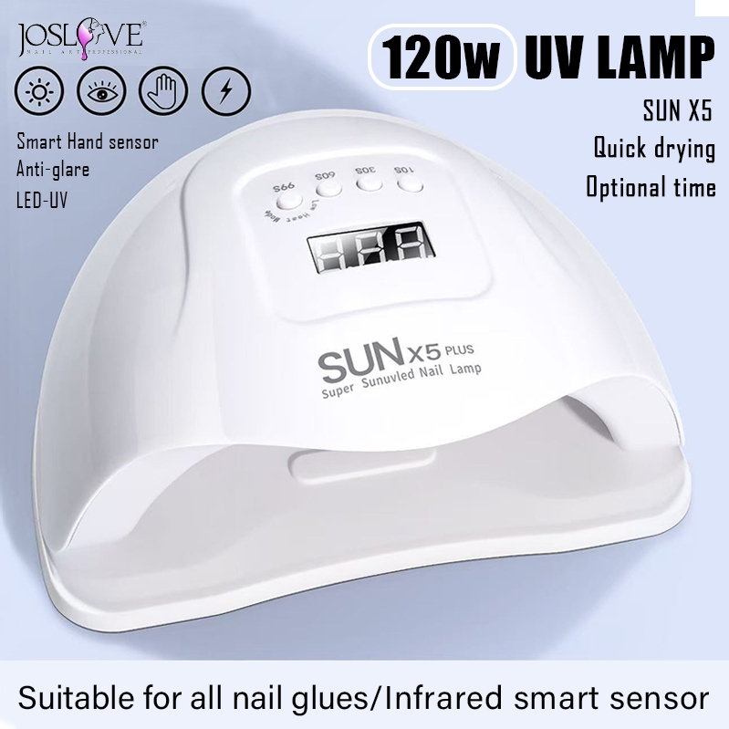 120W Original SUN X5 Plus UV Light For Nails Uv Lamp Nail Dryer LED ...
