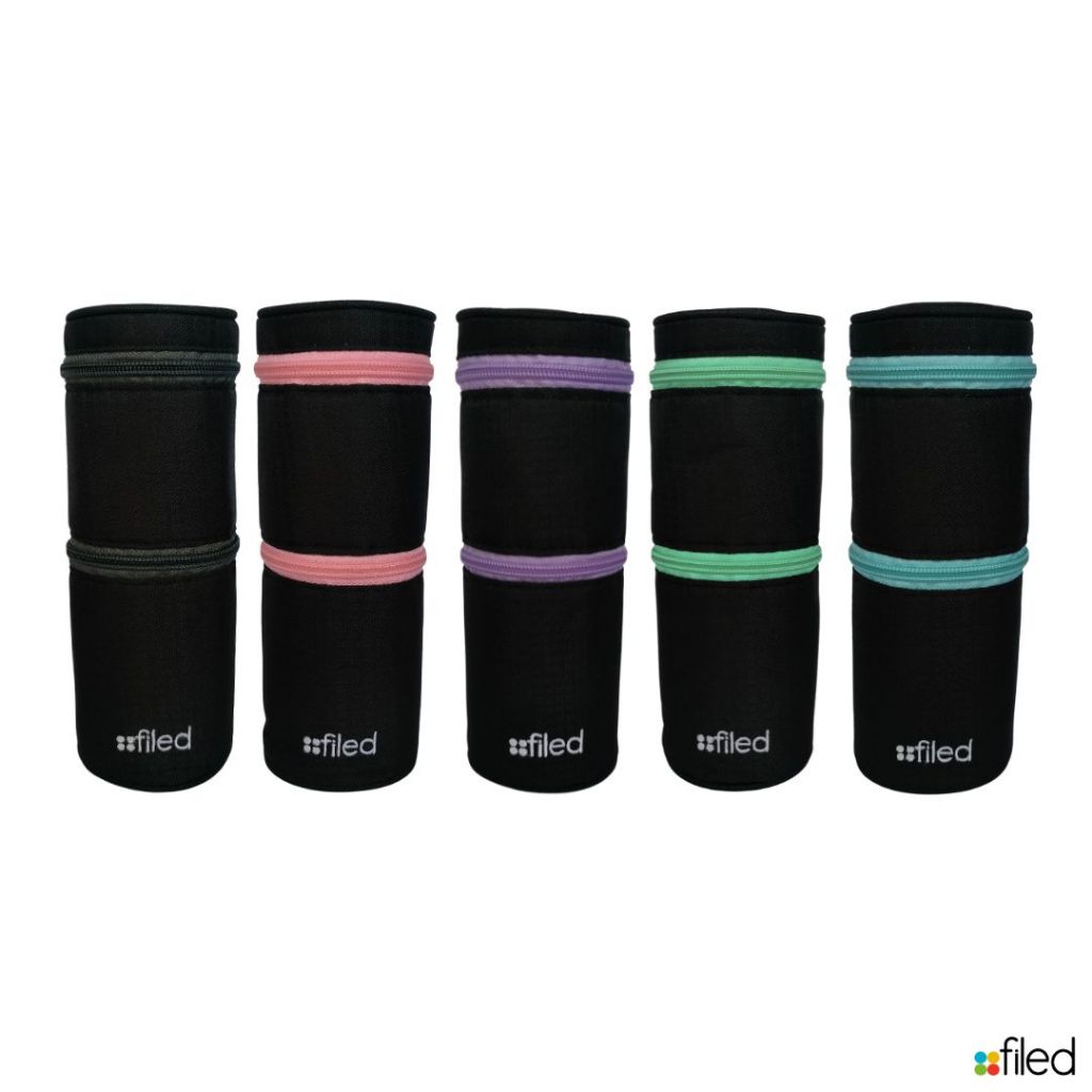 Filed Pen Capsule Pastel Ripstop Pencil Case Ballpen Holder Highlighter ...