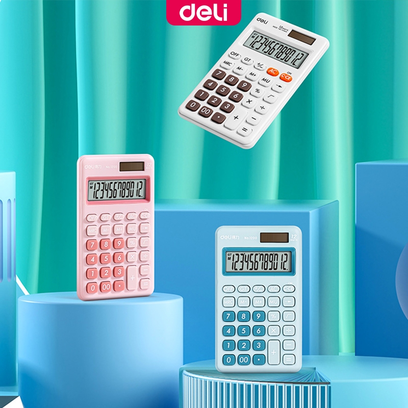 Deli 12 Digits Portable Calculator 1200 | Shopee Philippines