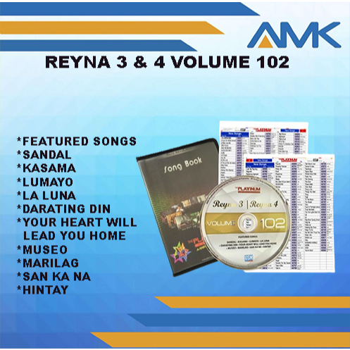 Platinum Reyna 3/4 New Updated APRIL 2025 Volume102 CD with Songbook | Shopee Philippines