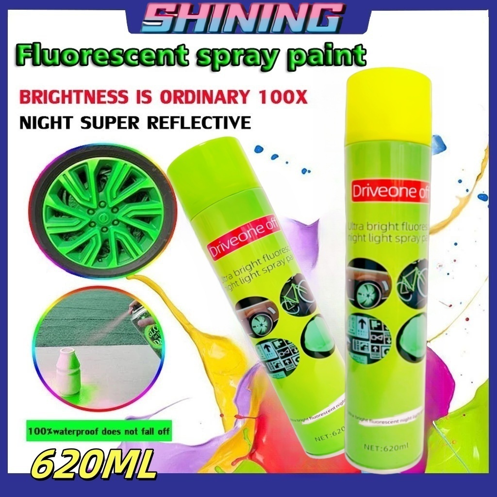 Fluorescent green spray paint 100x Super reflective paint for motors ...