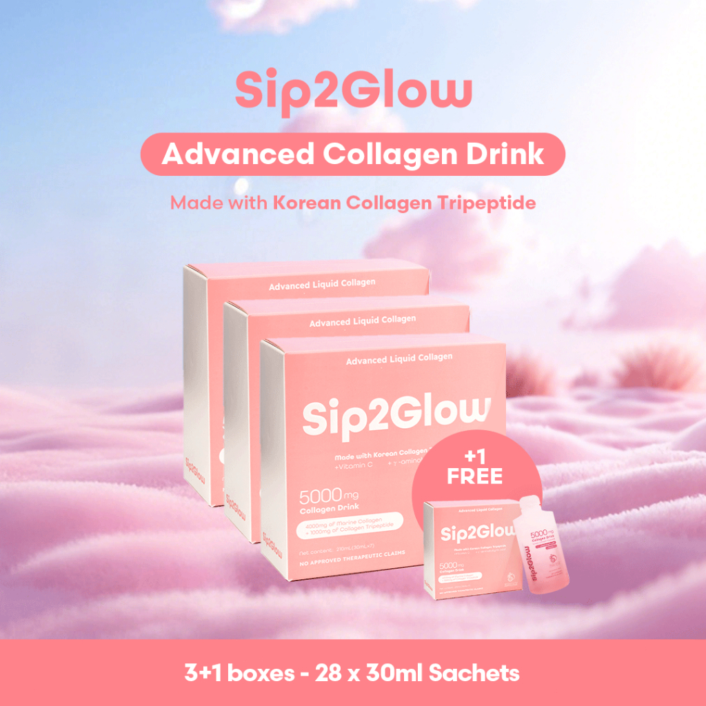 [B3G1]Sip2Glow Collagen Drink With Korean Collagen Tripeptide Salmon |Advanced Collagen Drink ...