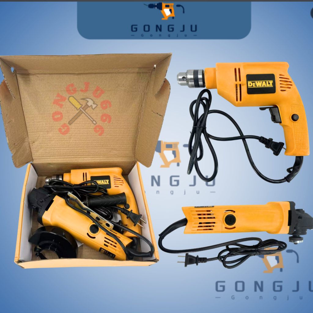 D 2Pcs Grinder With Drill Set（Yellow) | Shopee Philippines