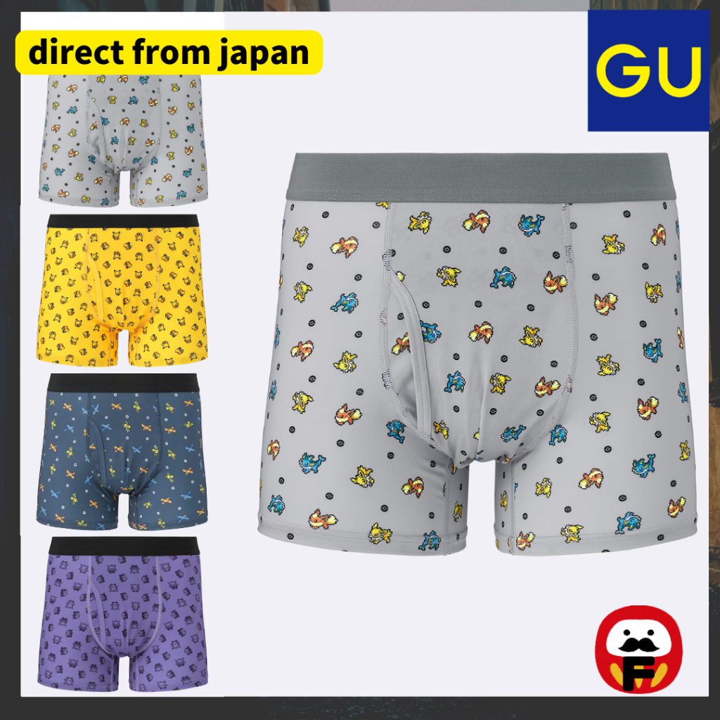 GU Style Dry Boxer Shorts Pokemon 2025SS【Direct From Japan】 | Shopee ...