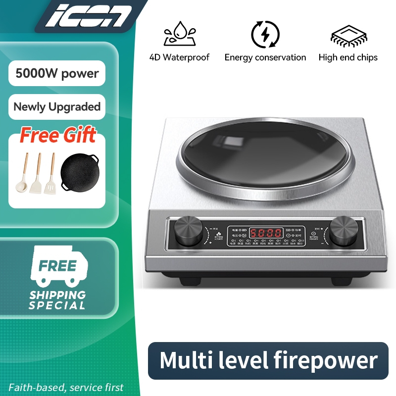 ICON Concave Stainless Steel Multi Electric Stove Induction Cooker ...