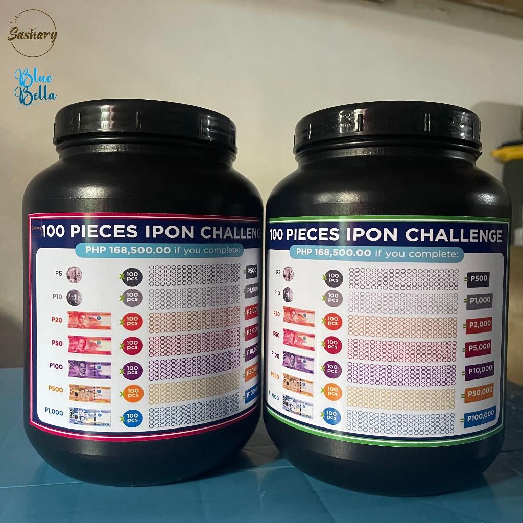 ALKANSYA IPON CHALLENGE/GIANT JAR COINBANK/100 PIECES IPON /PIGGY BANK ...