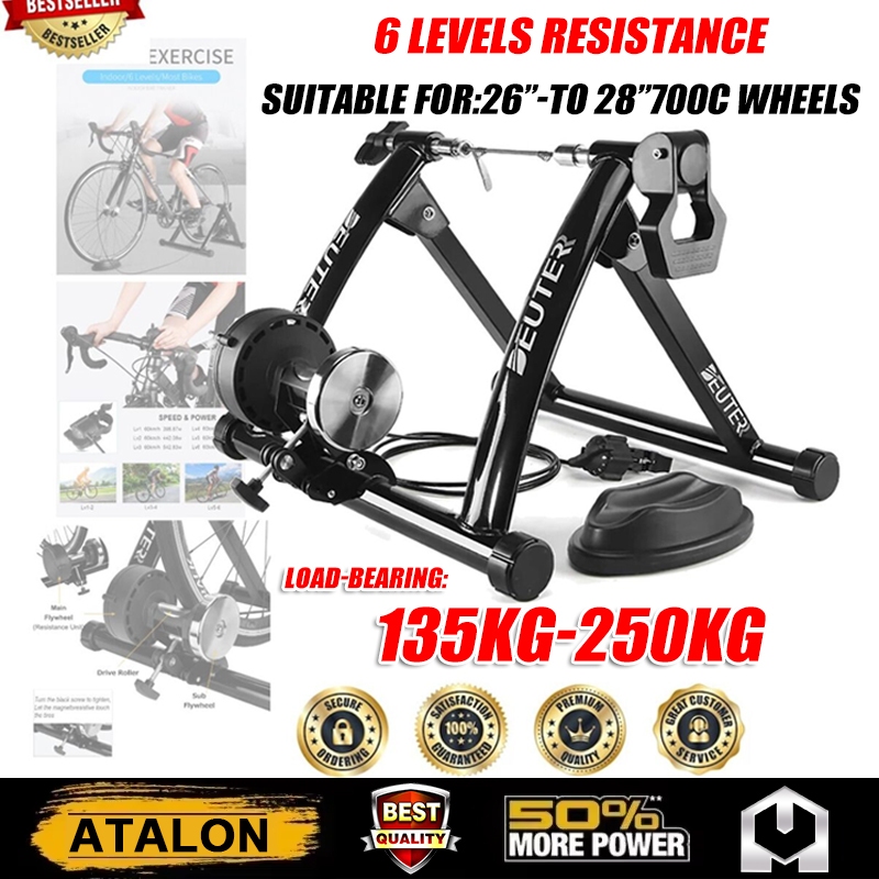 BIKE TRAINER Indoor Cycling Bike Training Trainer With Front Pad ...