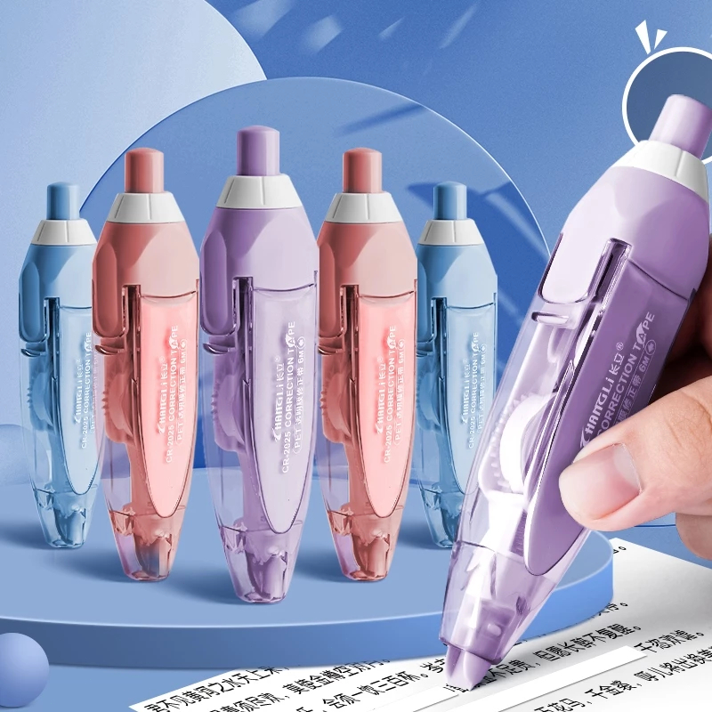 Lillove Tape Stationery Refillable Portable Push Correction Tape Push ...