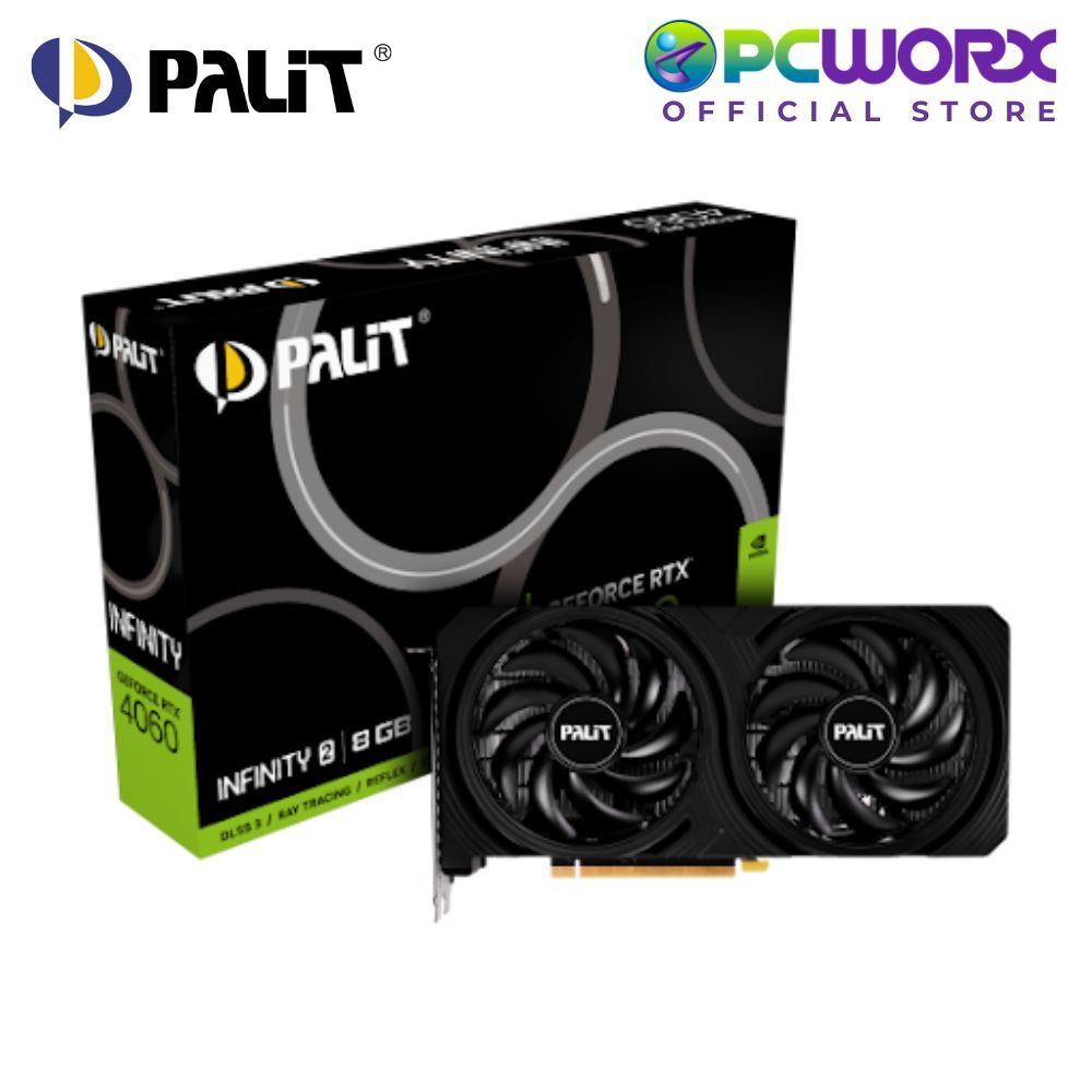 Palit NE64060019P1-1070L RTX4060 Infinity 2 8GB GDDR6 128bit 3-DP*/HDMI ...
