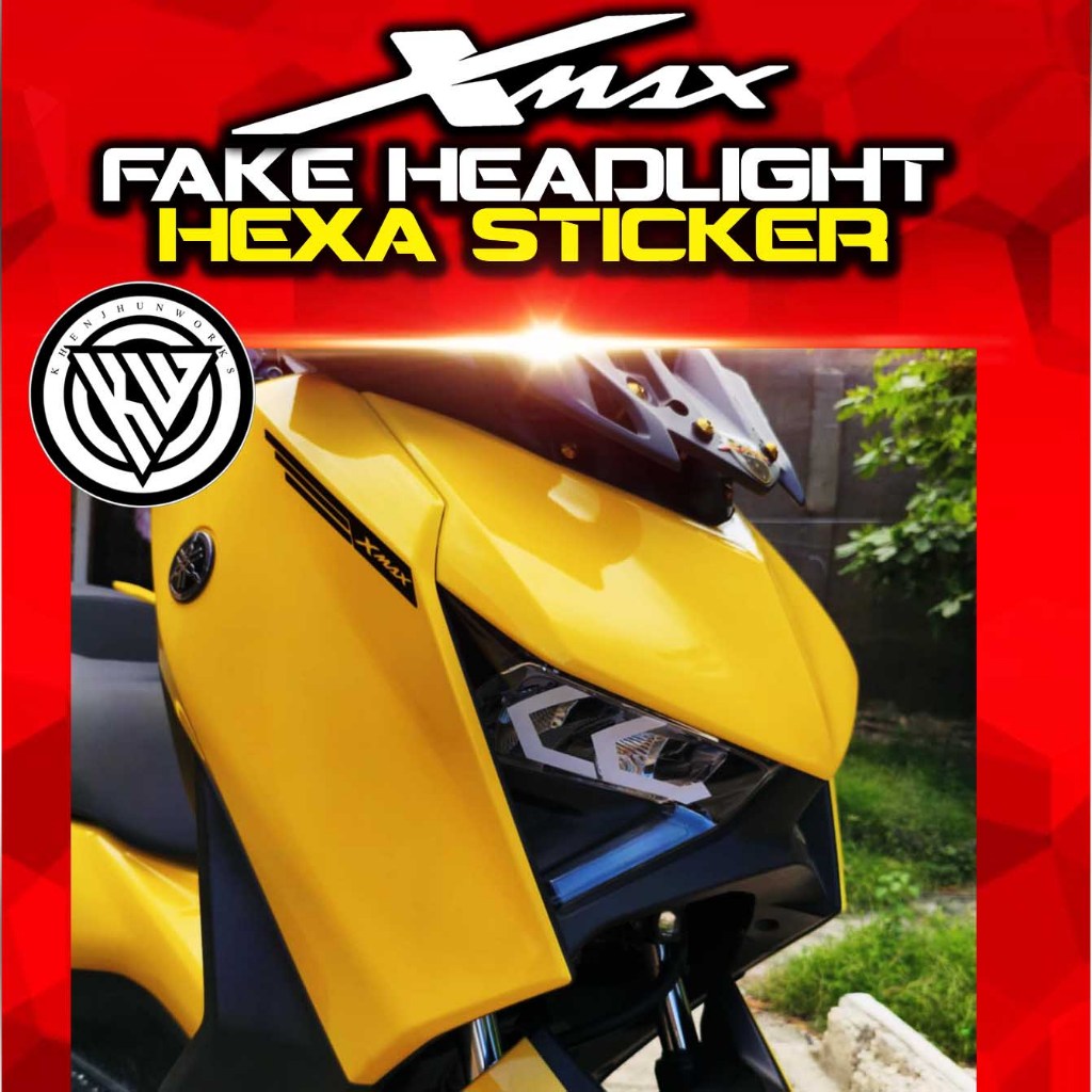 Yamaha Xmax 300 Headlight Hexa Sticker | Shopee Philippines