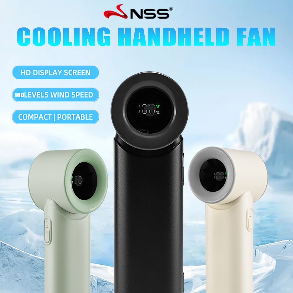 NSS Super Cool Handheld Fan 100Gear Rechargeable USB Portable Mini Fan ...
