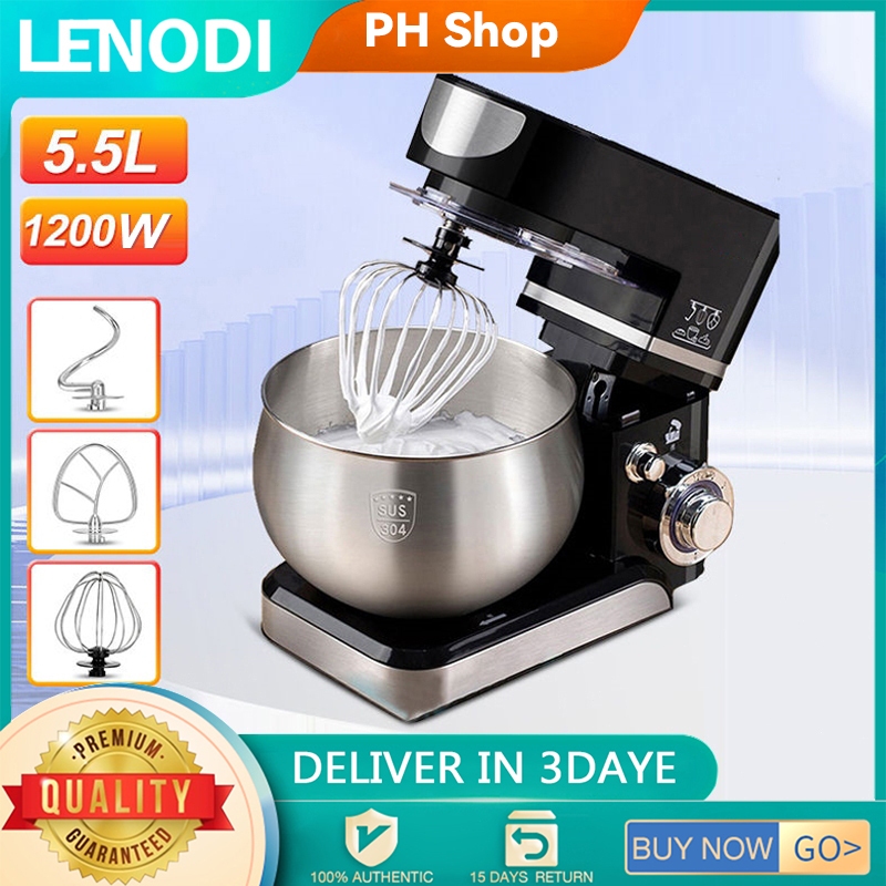 1200W Stand Mixer Bake 5.5L Kitchen Assist Fully Automatic Food Mixer ...