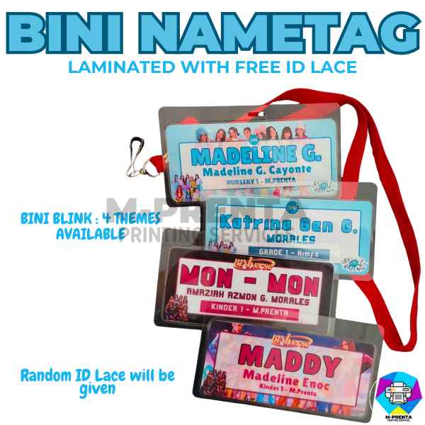 BINI Name Tag | BINI Inspired Name Tag | BINI FAN Made | Nametag for ...