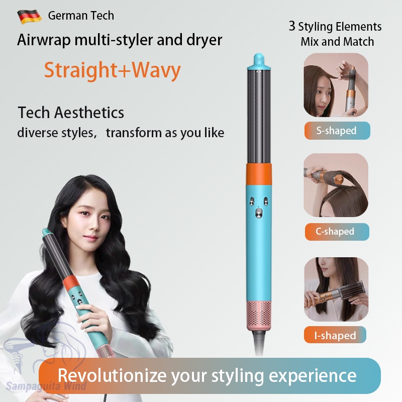 Multi-Functional curling iron Hair Airwrap multi-styler dryer Hi-Tech ...