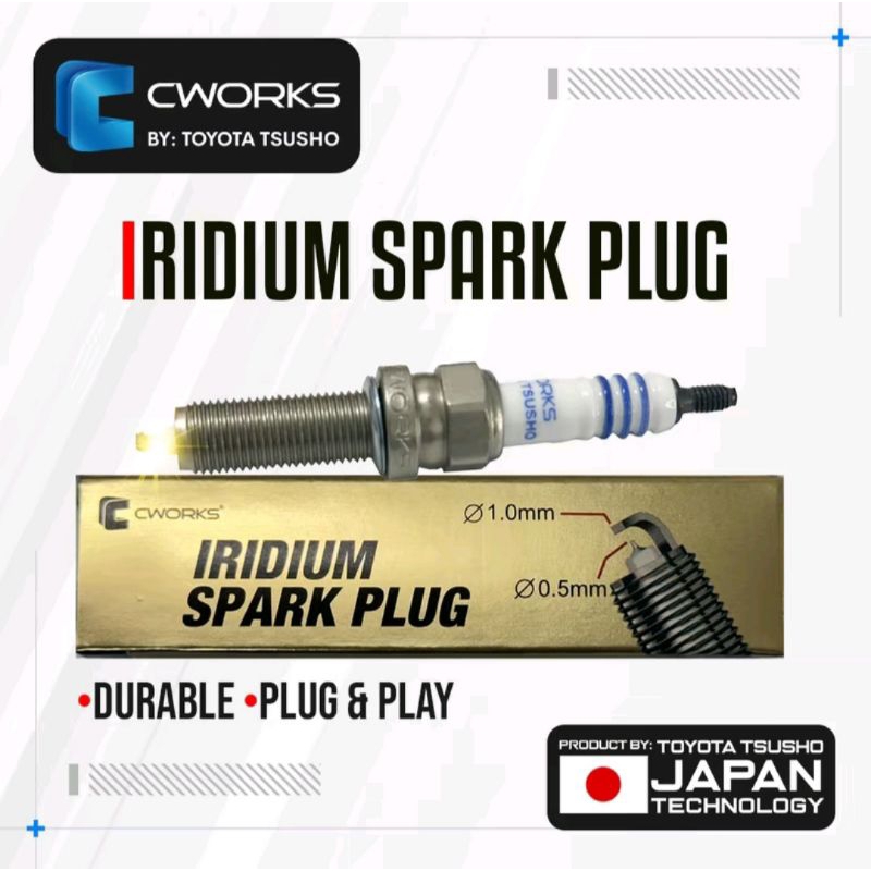 CWORKS IRIDIUM SPARK PLUG FOR MOTORCYCLE - JAPAN TECHNOLOGY CWORKS TOYOTA TSUSHO | Shopee ...