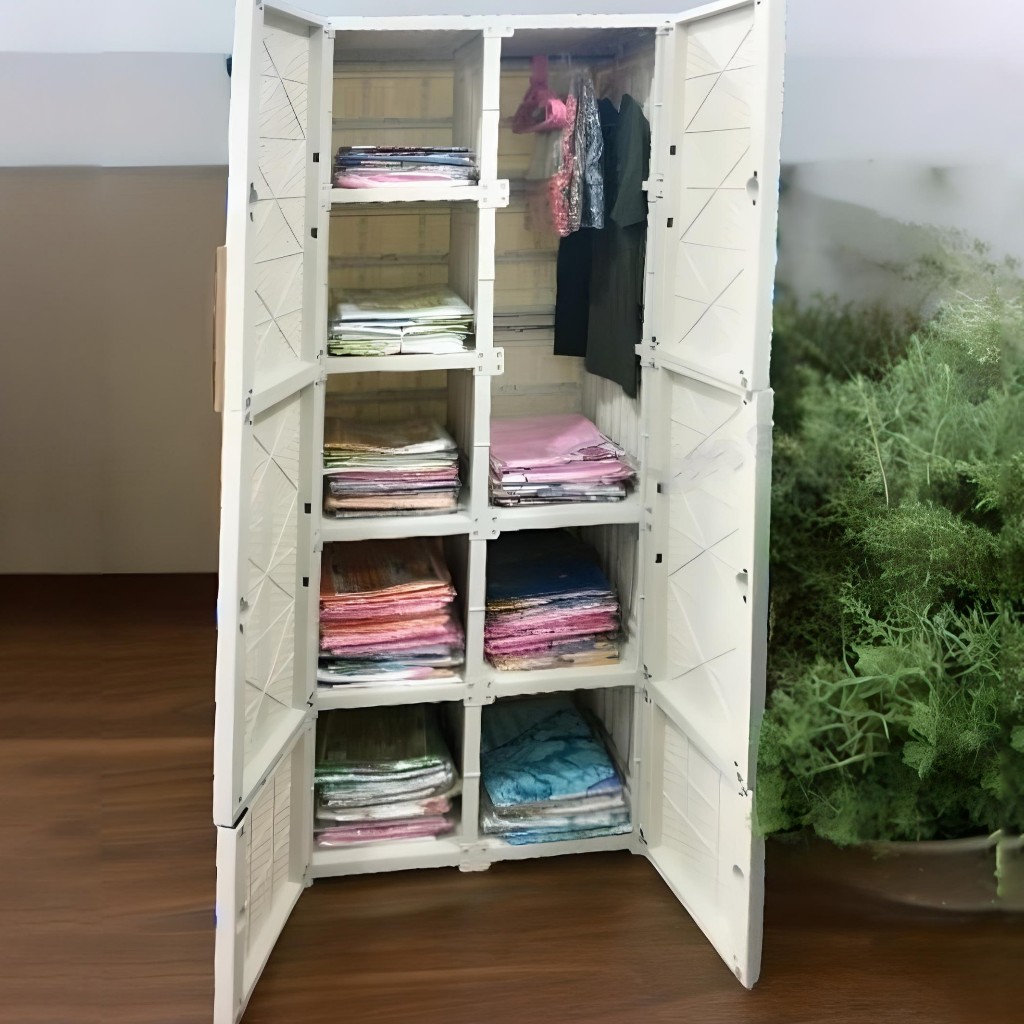 Biocelle Plastic Wardrobe With Hanger -69*50*168CM- Plastic Clothes ...