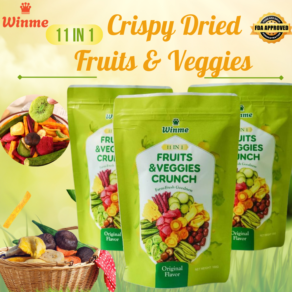 Winme Dried Mixed Fruits And Vegetable Crisp Assorted Snack 11 in 1 ...