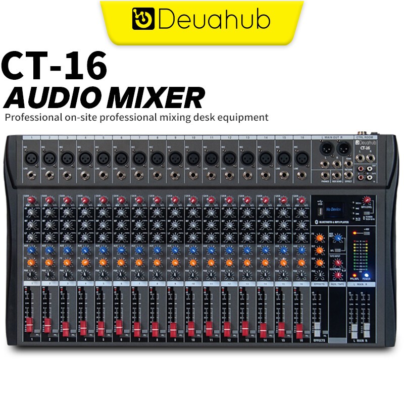 Deuahub CT6/CT8/CT12/CT16 Propesyonal Na Audio Mixer Amplifier 6/8/12 ...