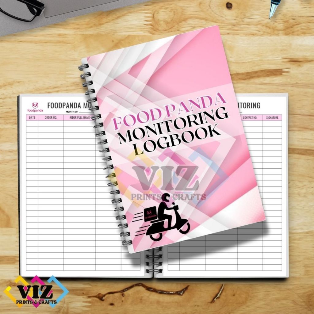 Food Panda Monitoring Log Book / Record Book / Journal / Tracker ...